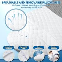 China Thread Count ≥600TC Memory Foam Orthopedic Pillow 5X Pain Relief Ear Piercing Design for sale