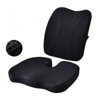 China Quilted Memory Foam Seat Cushion for Car Office Chair Unpick and Wash Lumbar Cushion for sale
