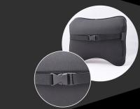 China Adjustable Car Waist Pillow Memory Foam Neck Support Cushion for Comfortable Driving for sale