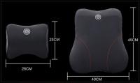 China Adjustable Car Waist Pillow Memory Foam Neck Support Cushion for Comfortable Driving for sale