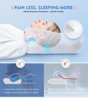China 1.5-2 Kg Molded Memory Foam Pillow for Neck Pain Relief Hollow Design Cooling Case for sale