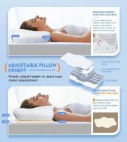 China 1.5-2 Kg Molded Memory Foam Pillow for Neck Pain Relief Hollow Design Cooling Case for sale
