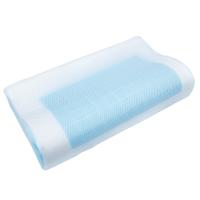 China Grey Hydrogel Aqua Gel Cool Fabric Viscoelastic Neck Contour Pillow Memory Foam Cooling Gel Pillow for sale