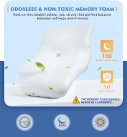 China 1.5-2 Kg Molded Memory Foam Pillow for Neck Pain Relief Hollow Design Cooling Case for sale