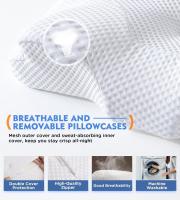 China 1.5-2 Kg Molded Memory Foam Pillow for Neck Pain Relief Hollow Design Cooling Case for sale