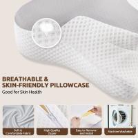 China 80 Fabric Count Healthy Memory Nursing Foam Pillow for Pain Relief Sleeping for sale