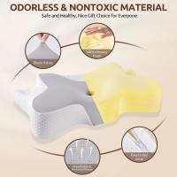 China 80 Fabric Count Healthy Memory Nursing Foam Pillow for Pain Relief Sleeping for sale