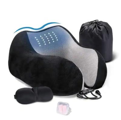 China Memory Foam Neck Pillow for Airplane Travel and Child Seat Belt Provides Neck Support for sale