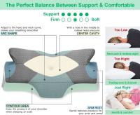 China NECK and Shoulder Protection Cervical Memory Foam Contour Pillow for Side Sleepers for sale