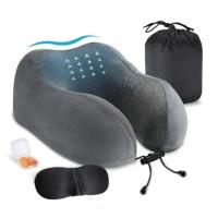 China Memory Foam Neck Pillow for Airplane Travel and Child Seat Belt Provides Neck Support for sale
