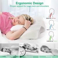 China NECK and Shoulder Protection Cervical Memory Foam Contour Pillow for Side Sleepers for sale