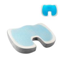 China Polyester Cover Material Memory Foam Gel Seat Cushion for Chair in Spa Yoga Hospital for sale