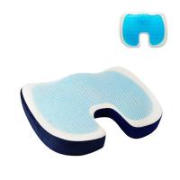 China Polyester Cover Material Memory Foam Gel Seat Cushion for Chair in Spa Yoga Hospital for sale