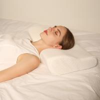 China 100% Polyester Medical Ergonomic Cervical Orthopedic Memory Foam Pillow For Sleeping for sale