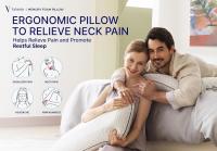 China Standard Size Gel Memory Foam Pillow Ventilated Bed Pillows with Viscose Bamboo Cover for sale