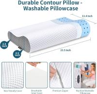 China Orthopedic Molded Neck Pillow for Pain Relief and Comfortable Sleeping Experience for sale