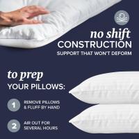 China Molded Hotel Collection Bed Pillows Set of 2 Standard / Queen Size for Side Sleepers for sale