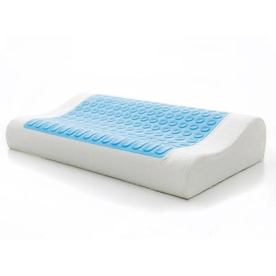 China Easy Sleep Neck Support Memory Foam Pillow Standard Size with Cool Silicone Bed Pillow for sale