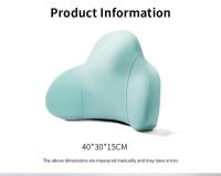 China Customized Logo Memory Foam Waist Support Pad for Breathable Office Chair and Car Seat for sale
