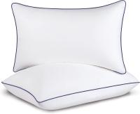 China Striped Home Pillow 2 Pack Queen Size Cooling Pillows for Side Back and Stomach Sleepers for sale
