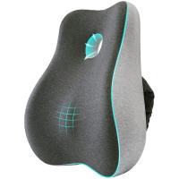 China Custom Logo Accepted Ergonomic Memory Foam Lumbar Support Pillow for Office and Car for sale