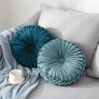 China Car Home Decor Sofa Cushion Solid Pumpkin Office Elastic Universal Velvet Customized for sale