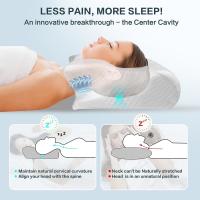 China Function Healthy Sleep Deep Sleep Molded Memory Foam Orthopedic Neck Support Pillow for sale