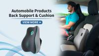 China Custom Logo Accepted Ergonomic Memory Foam Lumbar Support Pillow for Office and Car for sale