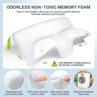 China Function Healthy Sleep Deep Sleep Molded Memory Foam Orthopedic Neck Support Pillow for sale