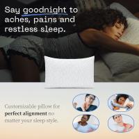 China Experience the Difference Adjustable Cross Cut Memory Foam Pillows for Queen Size Beds for sale