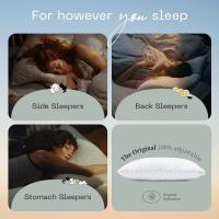 China Experience the Difference Adjustable Cross Cut Memory Foam Pillows for Queen Size Beds for sale