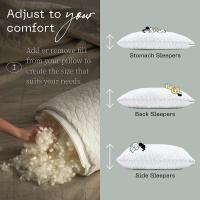 China Experience the Difference Adjustable Cross Cut Memory Foam Pillows for Queen Size Beds for sale