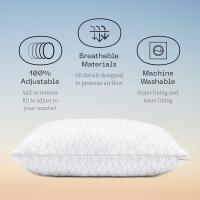 China Experience the Difference Adjustable Cross Cut Memory Foam Pillows for Queen Size Beds for sale