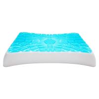 China Removable Cover Cooling Gel Pillow Anti-mite Memory Foam Core Weight 2.4kg 66*42*9cm for sale