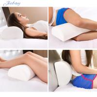 China Anti-Static Memory Foam Semi Round Leg Pillow for Slow Rebound Leg Pressure Relief for sale