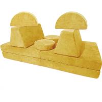 China Irregular Floor Children Sofa Foam Modular Sectional 10 Pieces Set in Customized Colors for sale