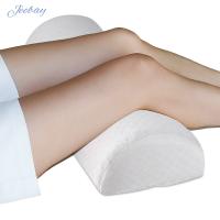 China Anti-Static Memory Foam Semi Round Leg Pillow for Slow Rebound Leg Pressure Relief for sale