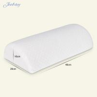 China Anti-Static Memory Foam Semi Round Leg Pillow for Slow Rebound Leg Pressure Relief for sale