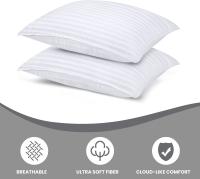 China Healthy Sleep Queen Size White Bed Pillows Set of 2 for Back Stomach or Side Sleepers for sale