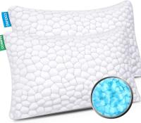 China 2 Pack Shredded Memory Foam Cooling Bed Pillows for Side Back Stomach Sleepers for sale