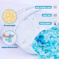 China 2 Pack Shredded Memory Foam Cooling Bed Pillows for Side Back Stomach Sleepers for sale