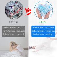 China 2 Pack Shredded Memory Foam Cooling Bed Pillows for Side Back Stomach Sleepers for sale