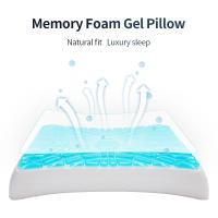 China 2.4kg Core Trapezoid Memory Foam Cooling Bed Pillow for Comfortable Ergonomic Support for sale