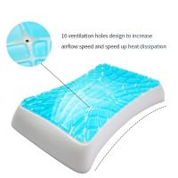 China 2.4kg Core Trapezoid Memory Foam Cooling Bed Pillow for Comfortable Ergonomic Support for sale