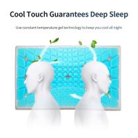 China Memory Foam Filling Eco-friendly Healthy Sleep Gel Pillow with Cool Gel Customized for sale