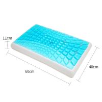 China Memory Foam Filling Eco-friendly Healthy Sleep Gel Pillow with Cool Gel Customized for sale