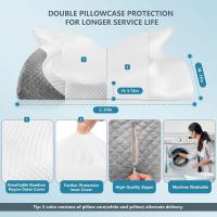 China NECK Pain Relief Memory Foam Pillow with Cooling Pillowcase and Customizable Design for sale