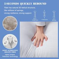 China Homemate Bed Pillows for Sleeping Set of 2 Allergy Friendly Microfiber Shell Fluffy Down for sale