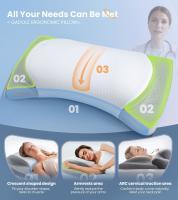 China NECK Part Ergonomic Contour Pillow for Pain Relief Anti-Static Memory Foam for sale