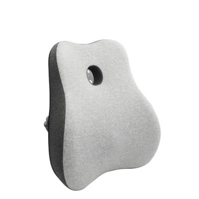 China Customized Ergonomic OBLONG Memory Foam Cotton Waist Support Pillow for Office and Car for sale